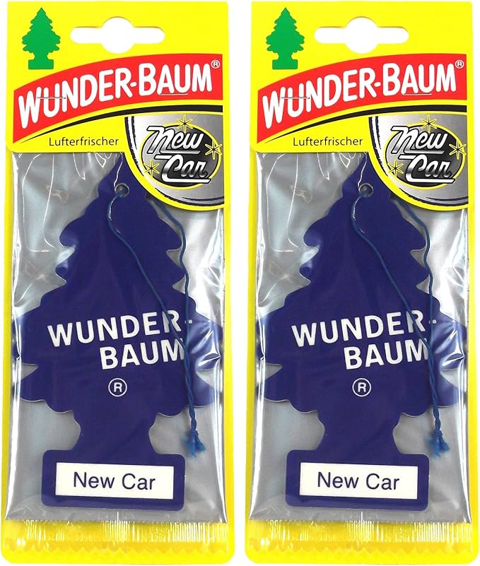 2x WUNDERBAUM New Car Orginal Lufterfrischer Duftbaum Fahrzeugduft 1 ...