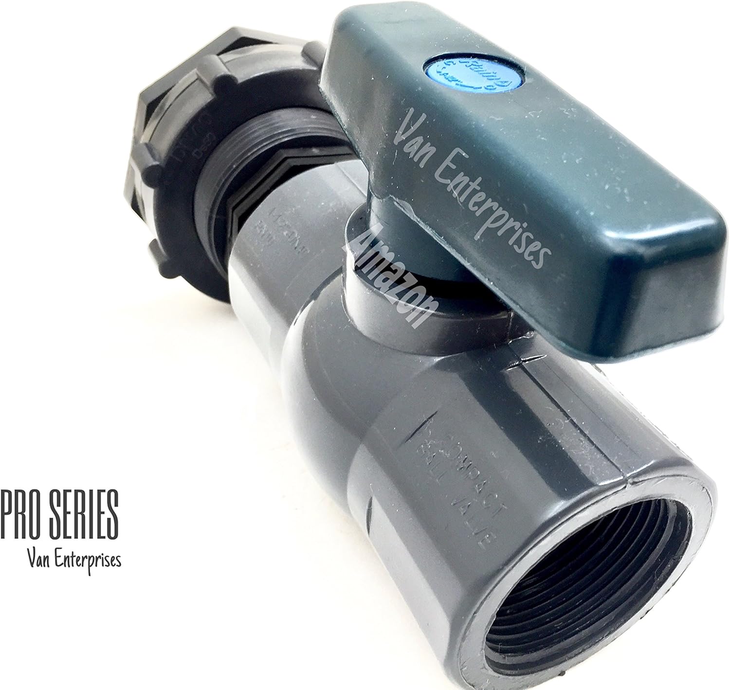 Van Enterprises Rain Barrel IBC Water Tank Spigot Kit - 1.5" PVC Ball ...