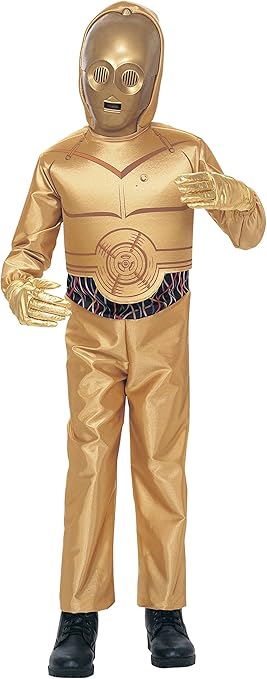 Amazon.com: Child C3PO Deluxe Costume, MED 8-10: Clothing