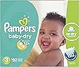 Diapers Size 3 - Pampers Baby Dry Disposable Baby Diapers, 192 Count ...