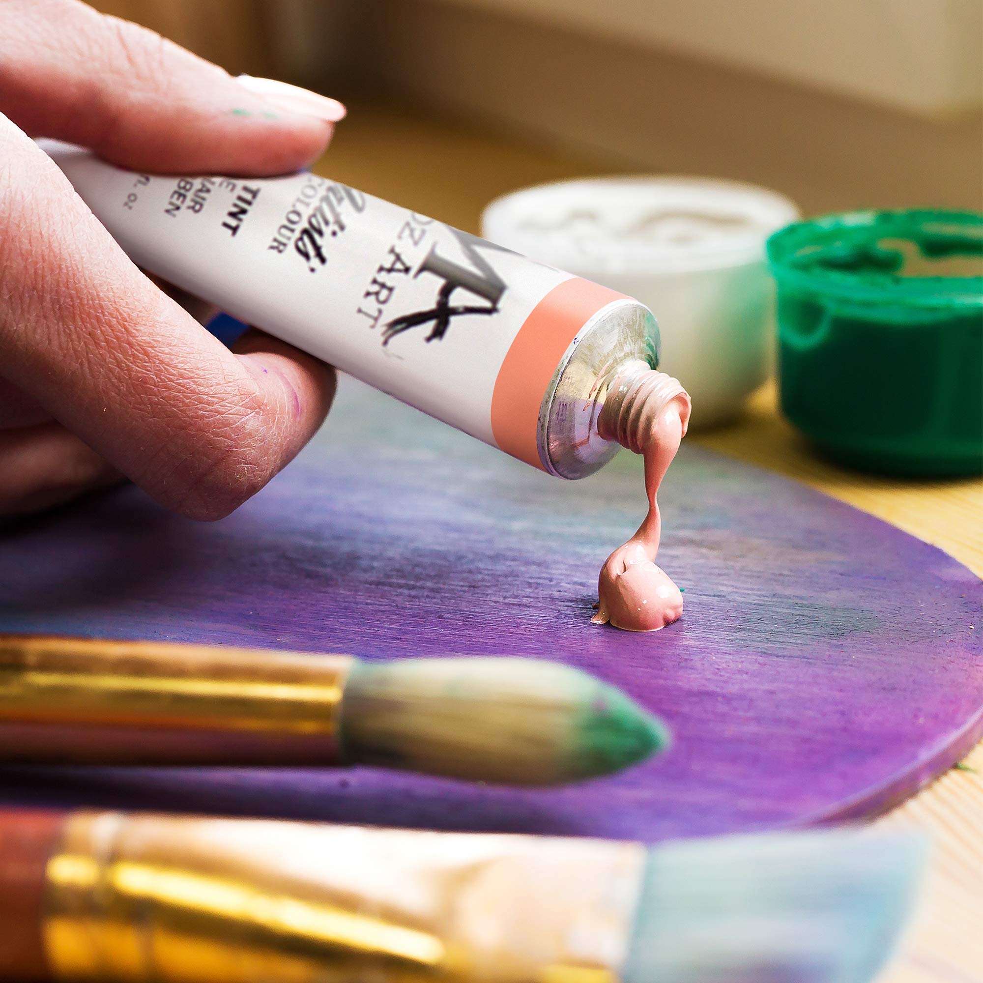 Oil Paint Set 24 Paint Colours 12ml Tubes Artist Grade Paints For oil-paint-set-24-paint-colours-12ml-tubes-artist-grade-paints-for