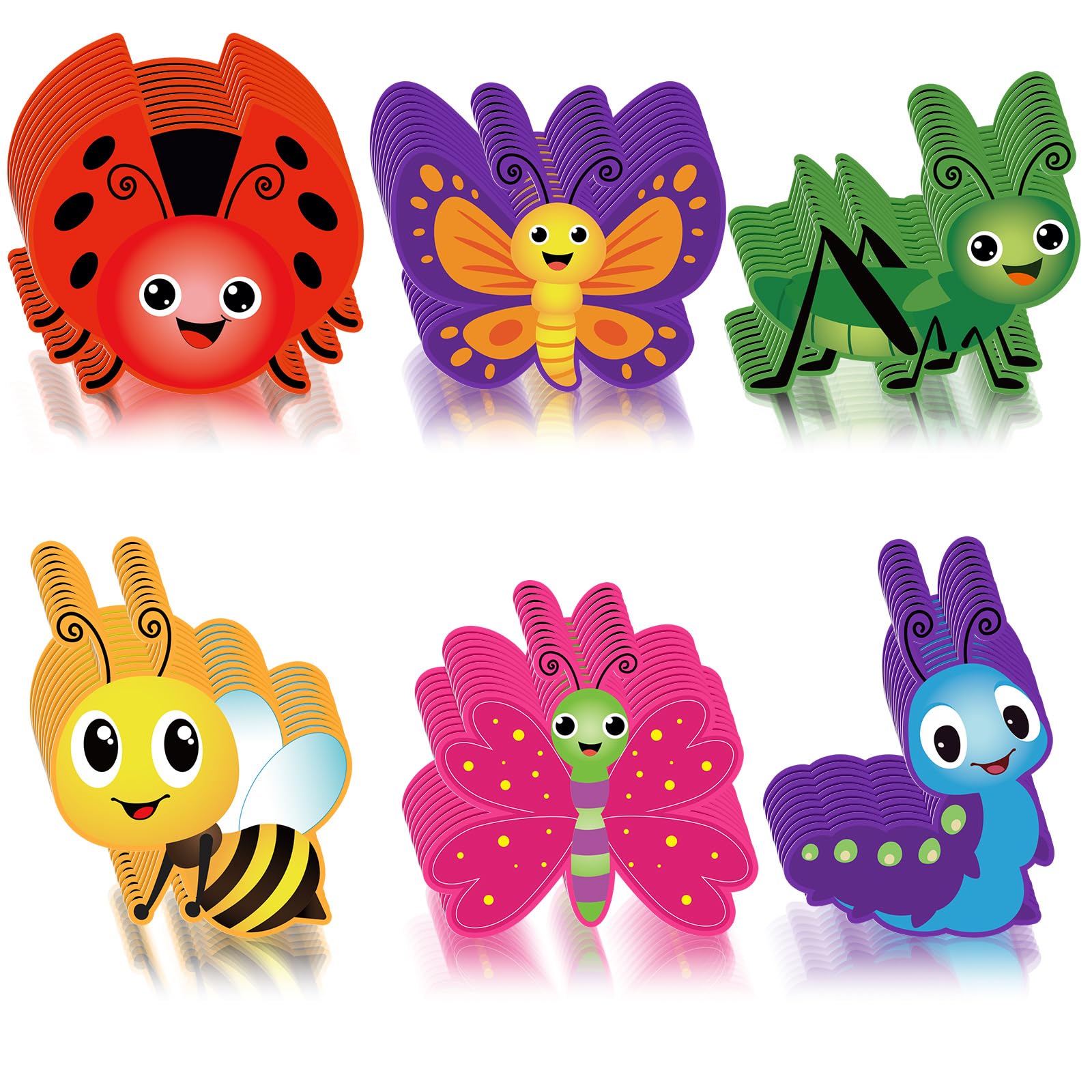 Junkin 60 Pcs Summer Theme Bugs Cutouts Classroom Bulletin Board ...