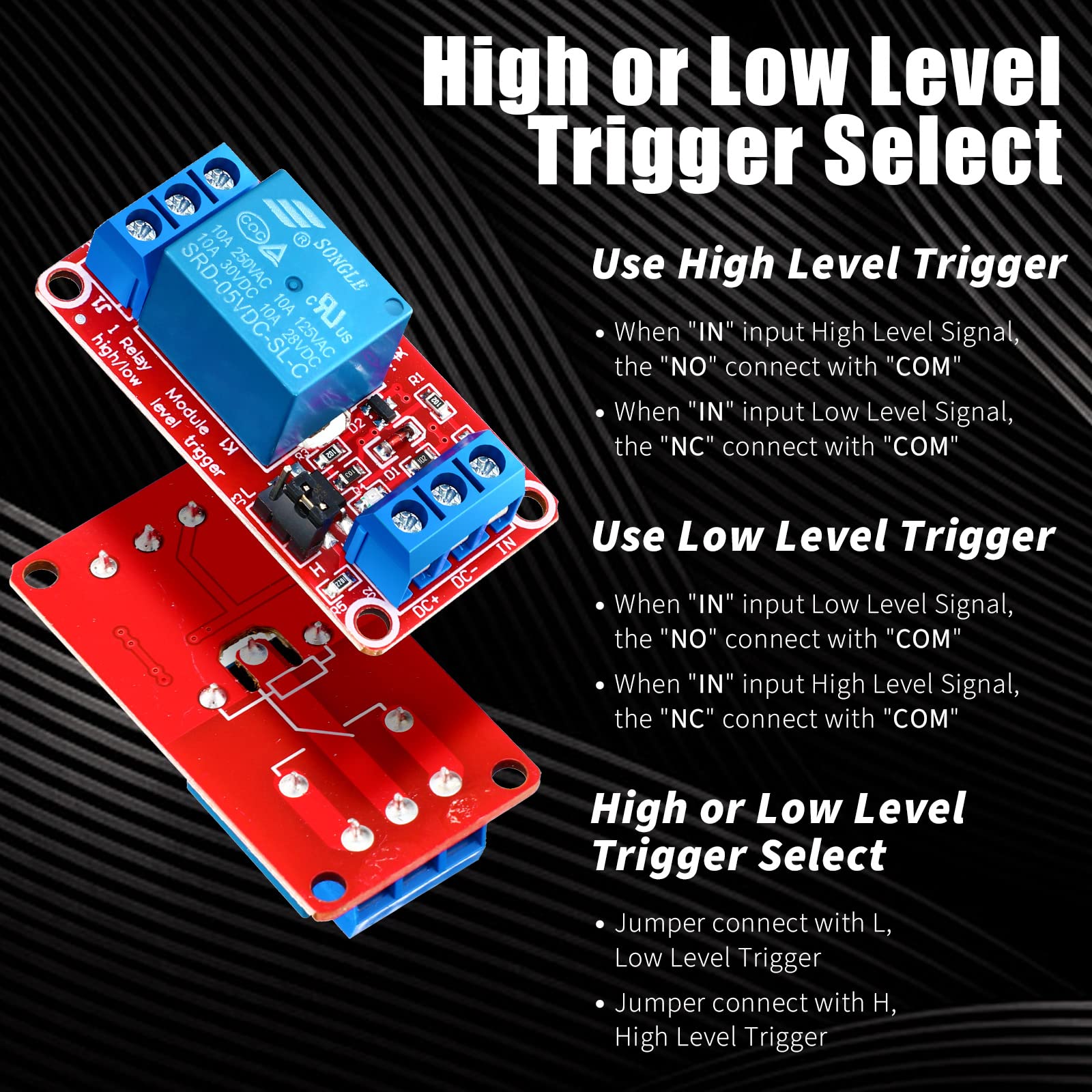 Mua Kigeli 24 Pcs 5v Relay Module One Channel Relay Switch with ...