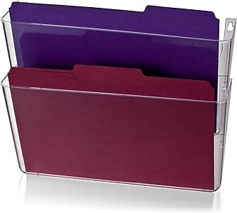 Officemate Wall File, Letter Size, Clear, 2 Pack (21404): Amazon.ca ...