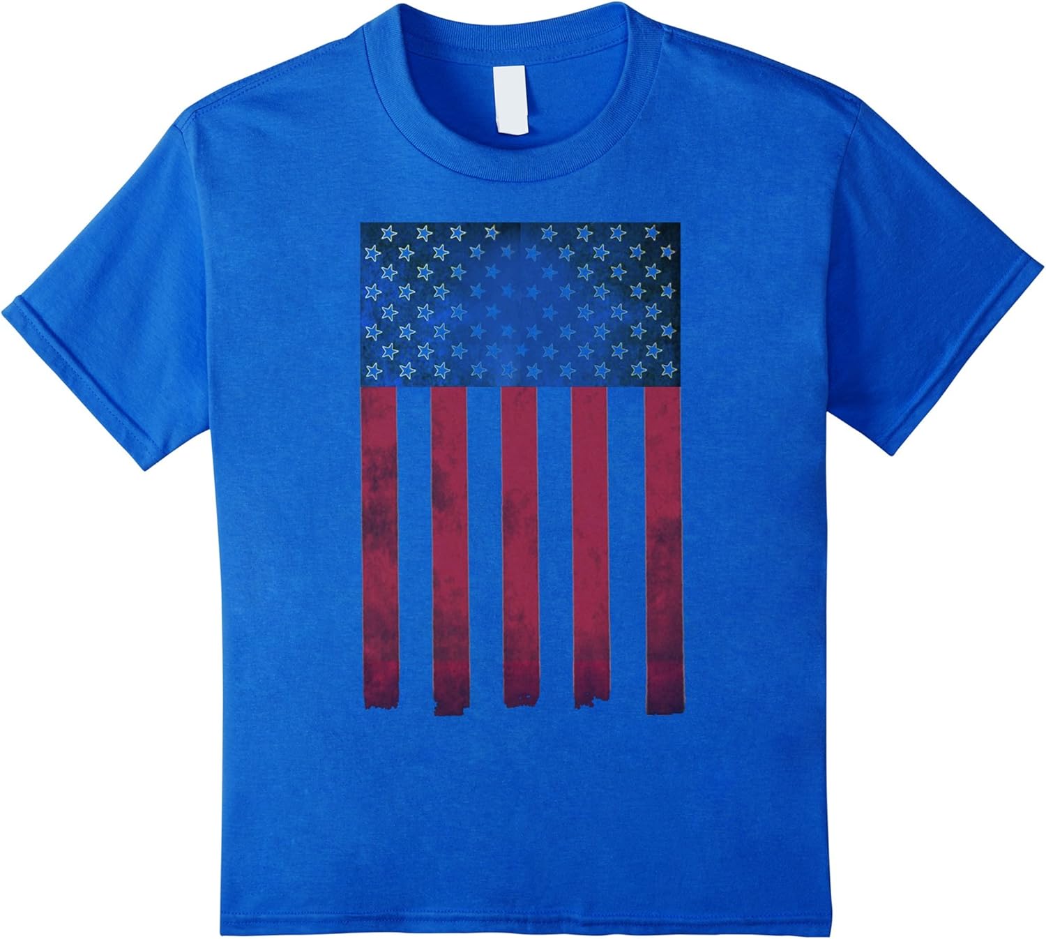 Amazon.com: Tattered American Flag Banner Graphic T-Shirt: Clothing