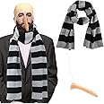 Amazon.com: Newcotte 4 Pcs Halloween Makeup Latex Bald Caps with Wig ...