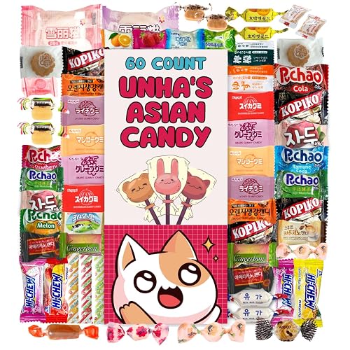 Mystery 60 Piece Asian Candy Mix - Japanese, Korean, Chinese Sweets and ...