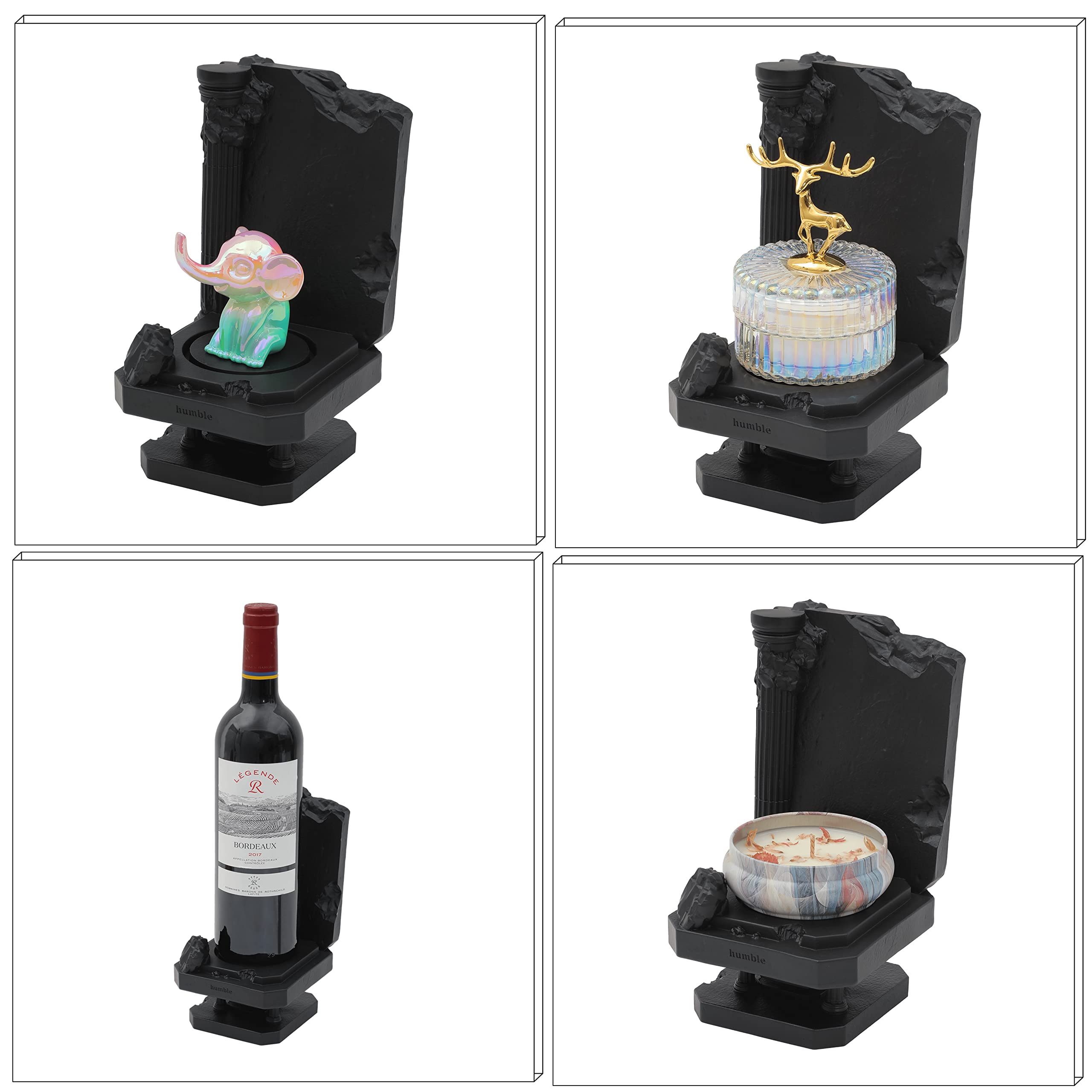 Mua GREAT EASE Vintage Black Display Stand Pedestal, Parthenon Platform ...