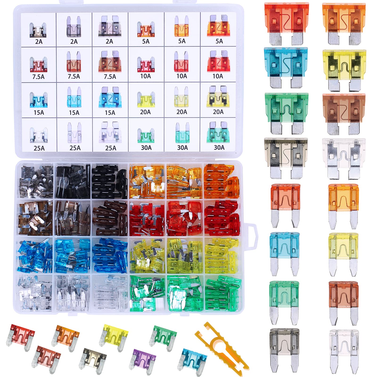 Mua 288 Pieces Car Fuses Assortment Kit - Blade Fuses Automotive ...