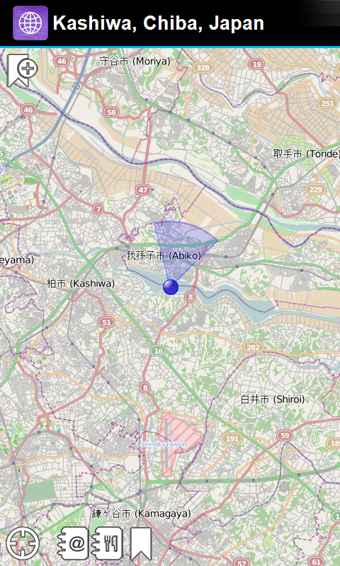 Kashiwa, Chiba, Japan Offline Map - Smart Sulutions:Amazon.com:Appstore ...