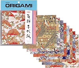 Amazon.com: Aitoh Yuzen Washi Origami Paper, Red, 8-Pack