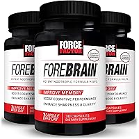 Amazon.com: Force Factor Forebrain Nootropic Brain Supplement with Caffeine Bacopa and Huperzine ...