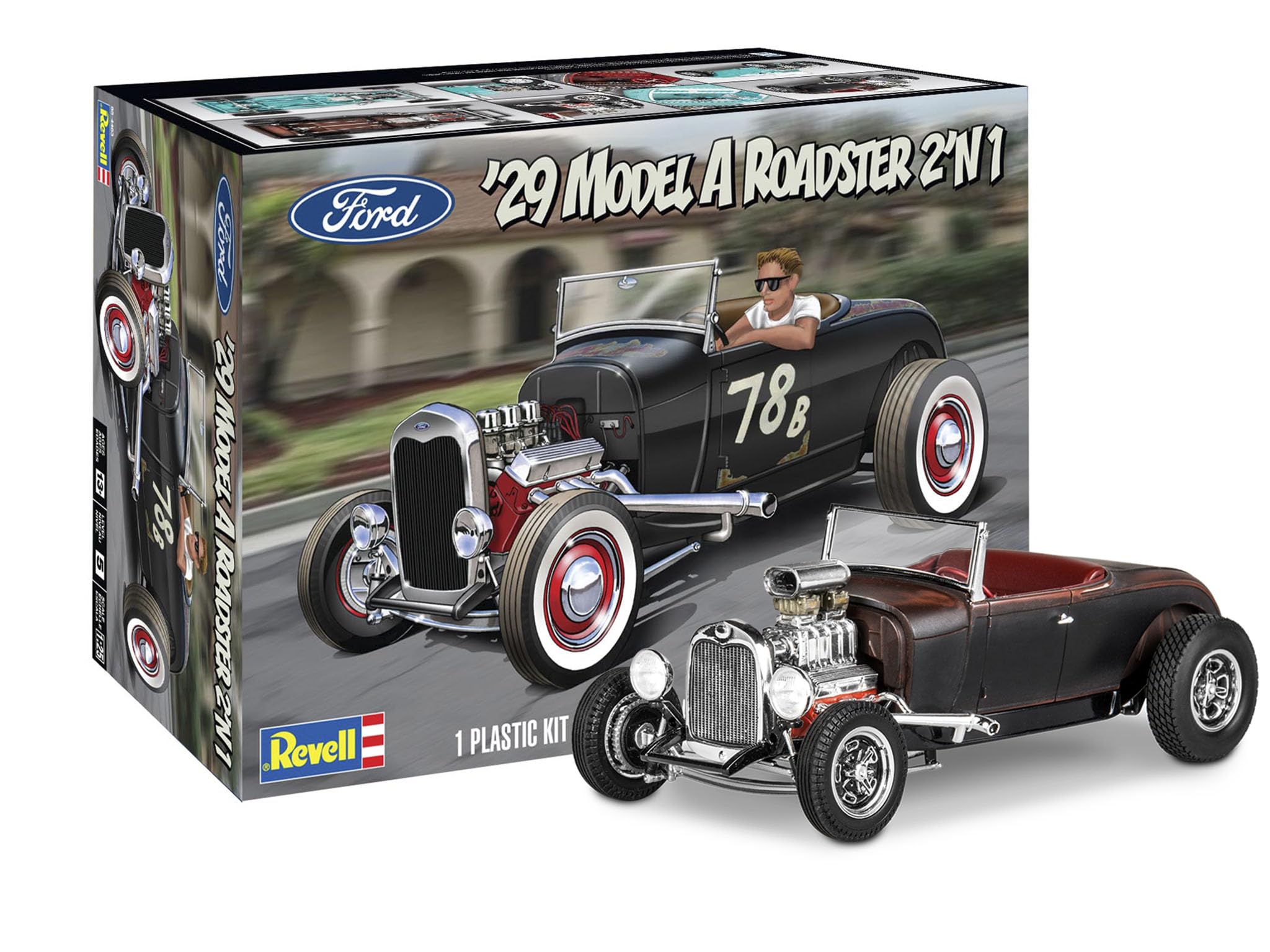 Mua Level 5 Model Kit 1929 Ford Model A Roadster 2-in-1 Kit 1/25 Scale ...