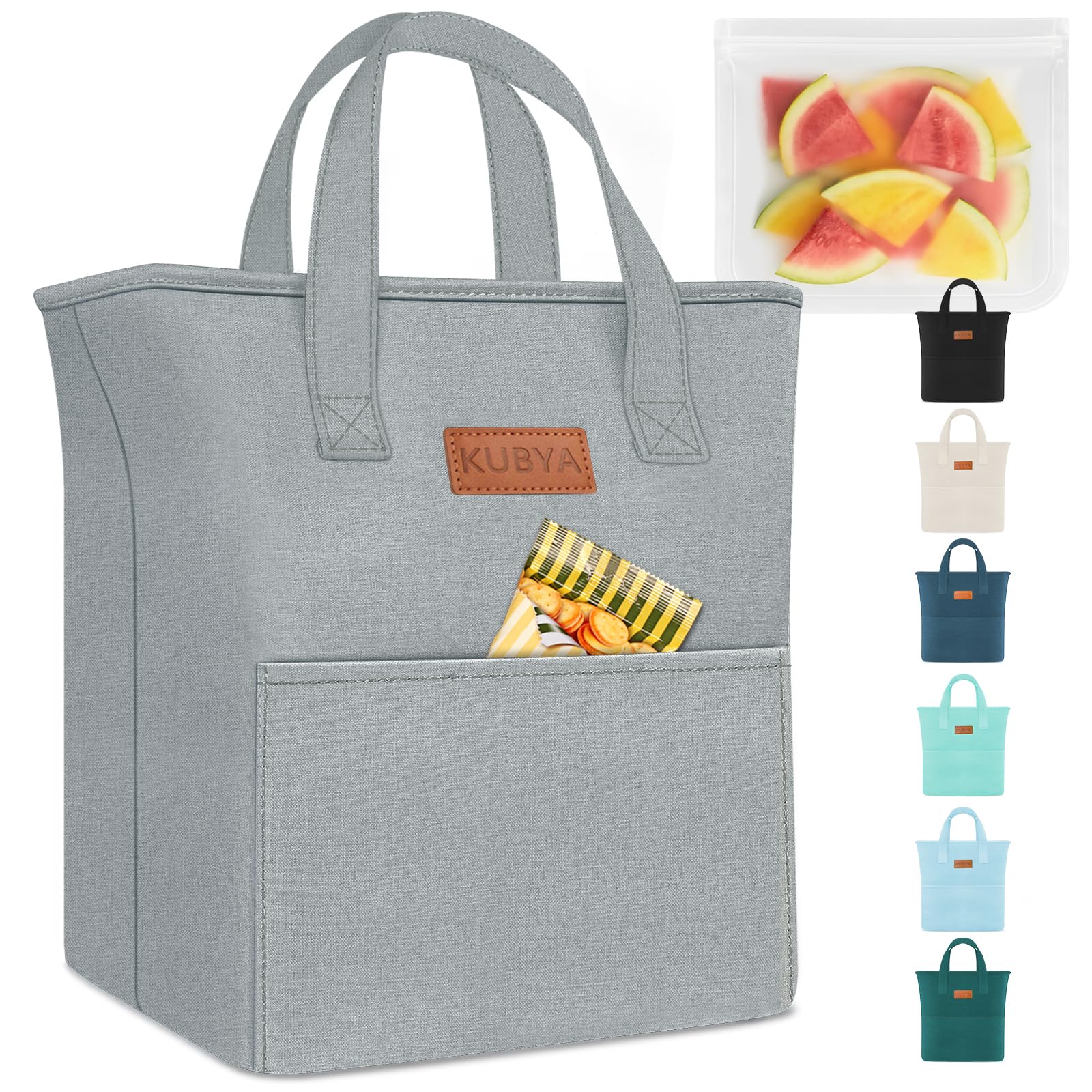 KUBYA Lunch Box Lunch Bag for Women Adult Men Insulated Cooler Lunch ...