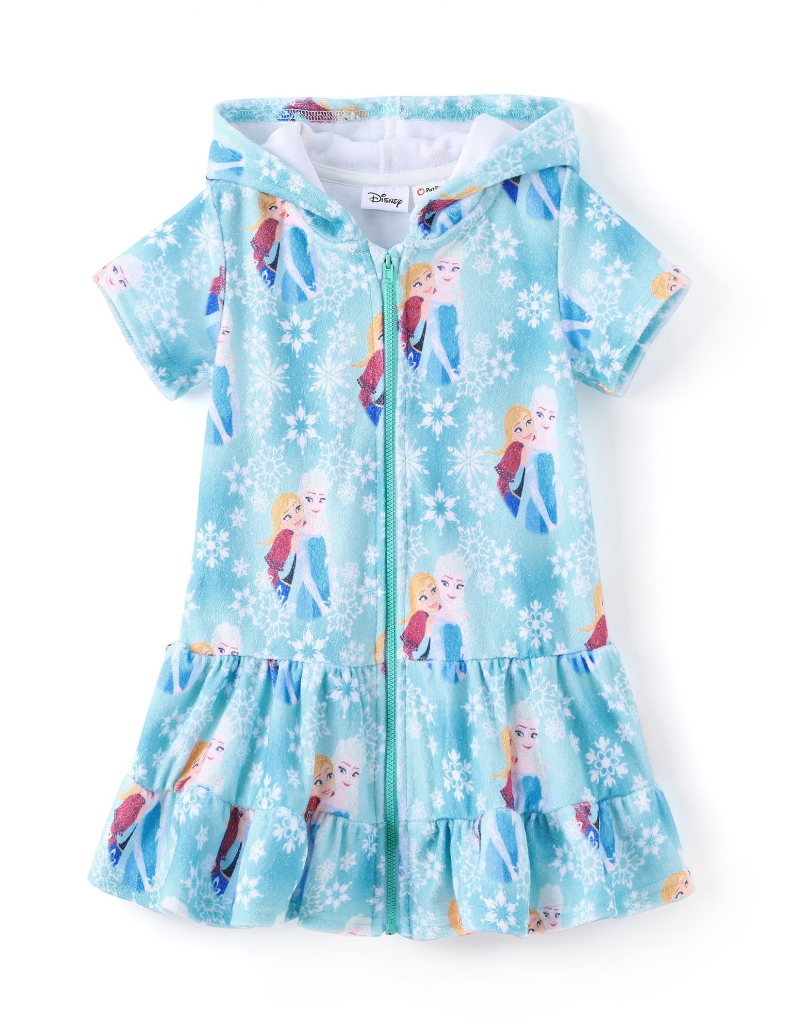 Disney Frozen Elsa Toddler Girl Swim Cover Up for Swimwear Zipper ...