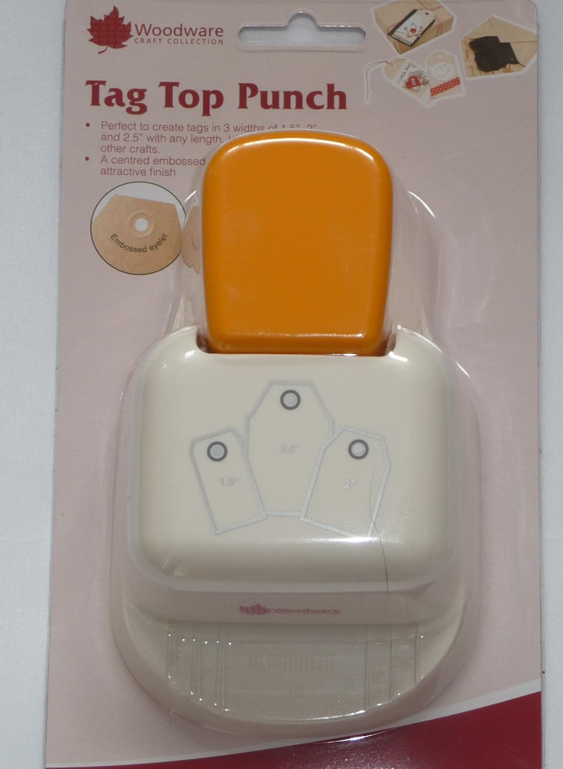 Woodware Punch Tag top Punch straight 1.5,2 or 2.5 inch gift tags CP806 ...