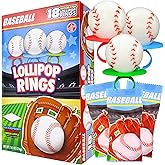 Amazon.com : Baseball Candy Lollipops - 18 Count Individually Wrapped ...