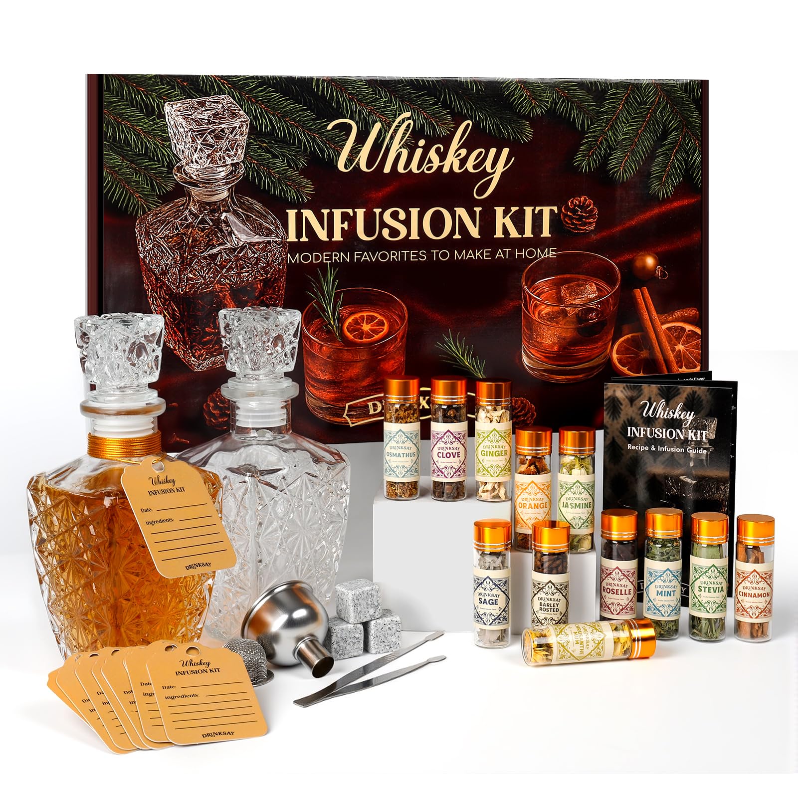 Whiskey Infusion Kit & Whiskey Making Kit – DIY Bourbon, Cocktail ...