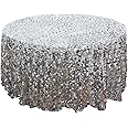 Amazon.com: Efavormart 120" Big Payette Sparkly SEQUIN Round Tablecloth for Wedding Banquet ...
