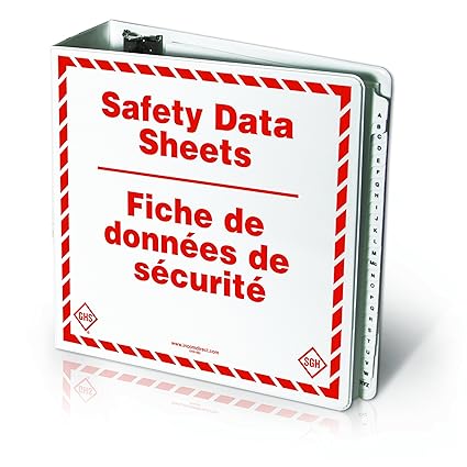 GHS/WHMIS: Safety Data Sheets (SDS) Large Binder with A-Z (Eng/Fre ...