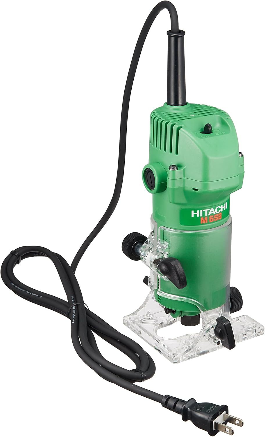 Amazon | HiKOKI(ハイコーキ) 旧日立工機 トリマー 軸径6mm 45゜傾斜可能 スピンドルロック付 M6SB | トリマー・ルーター