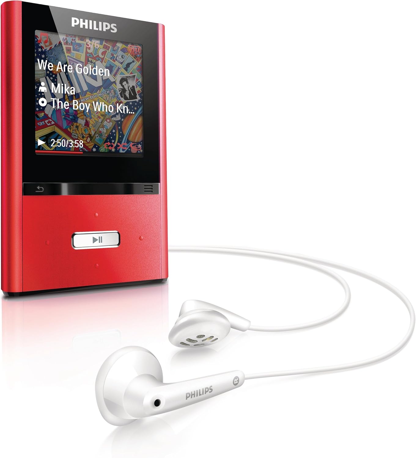 Philips GoGear MP4 player SA2VBE08R/02 ViBE 8GB - Red: Amazon.co.uk ...