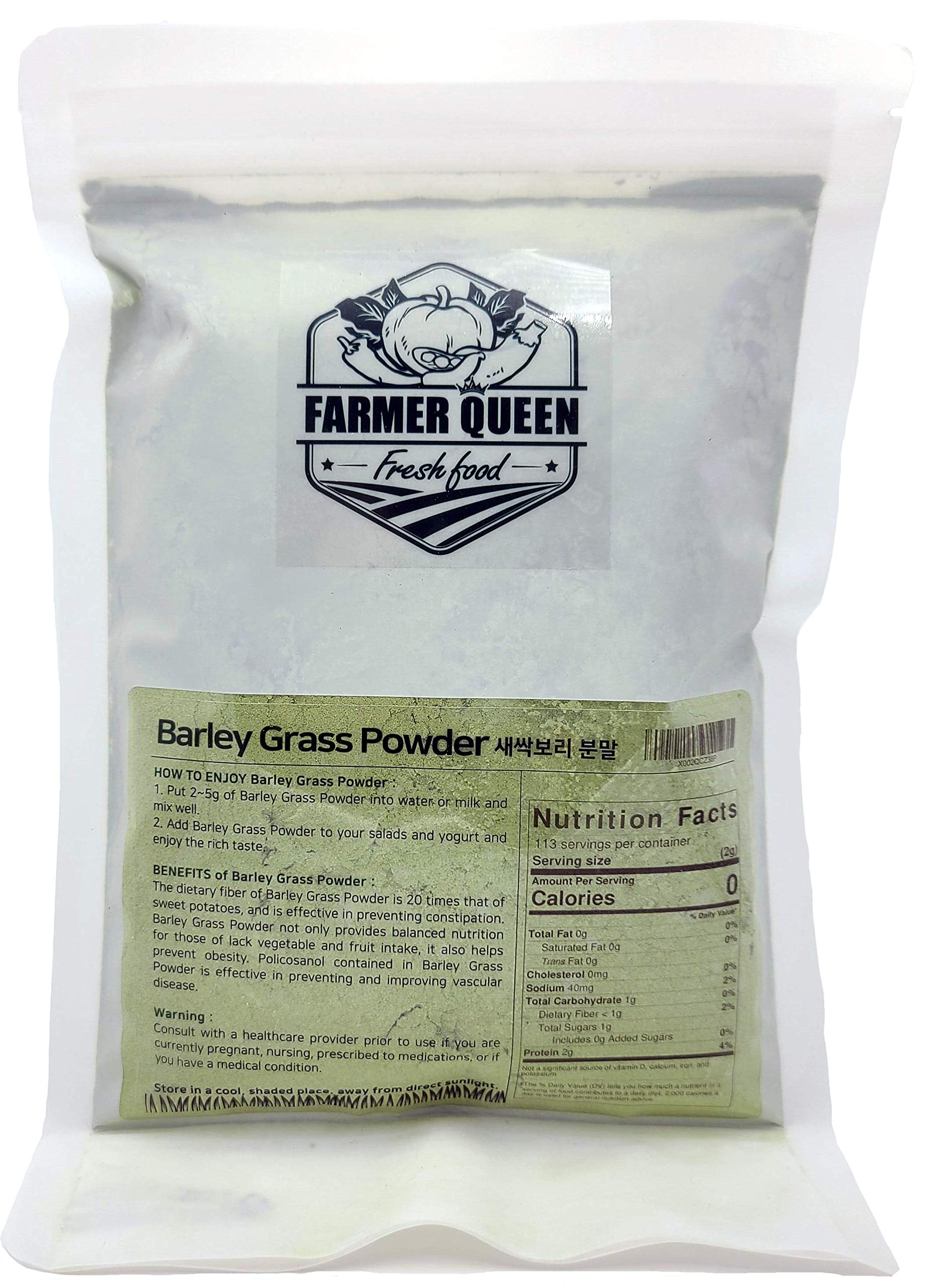 Buy FARMER QUEEN Premium Korean 100% Raw Barley Grass Powder Stick 1g x ...