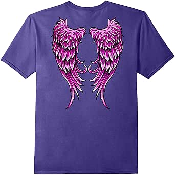 Amazon.com: Hot Pink Angel Wings T-Shirt: Clothing