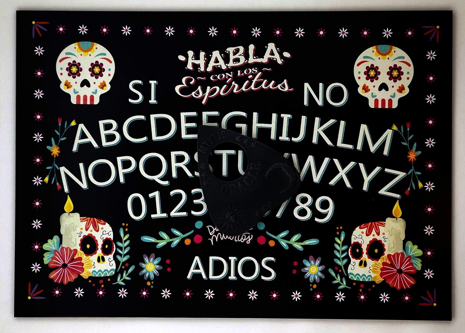Hand Finished A4 Sized Wooden Day of the Dead Talking Board Set ...
