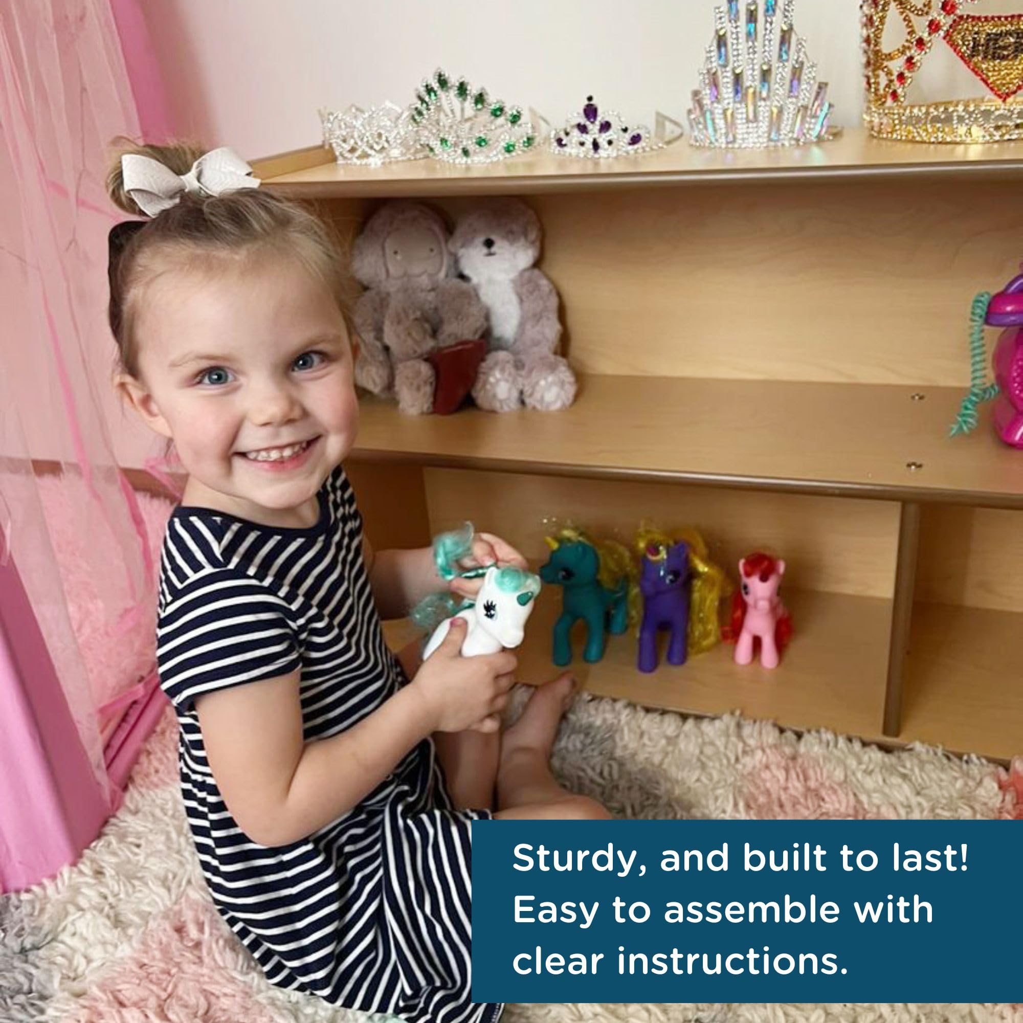 Children’s Factory Kids 2 Shelf Bookshelf Organizer, Classroom ...