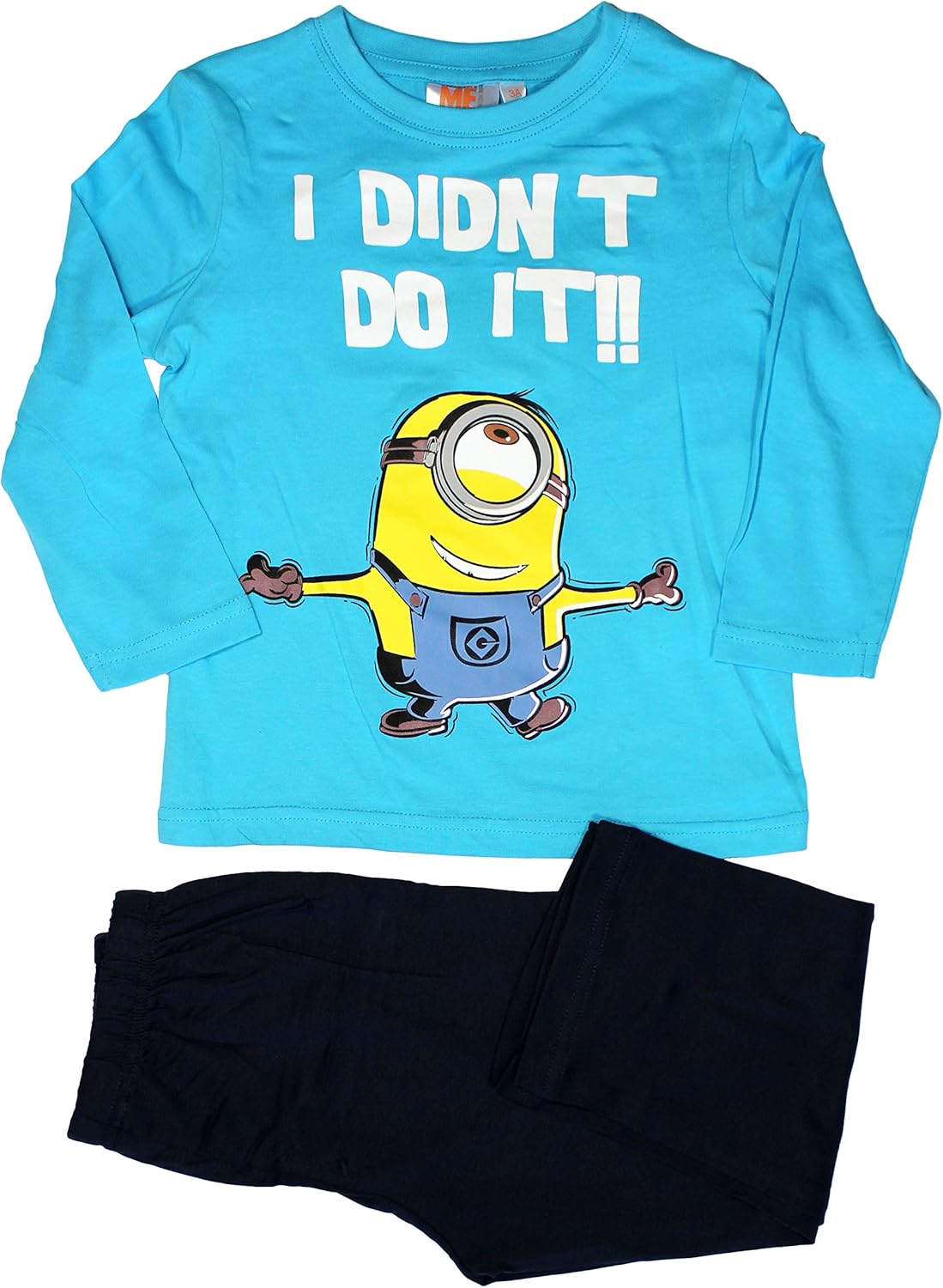 Despicable Me Minions Official Boys Long Pyjama Set Age 3/8 Years ...