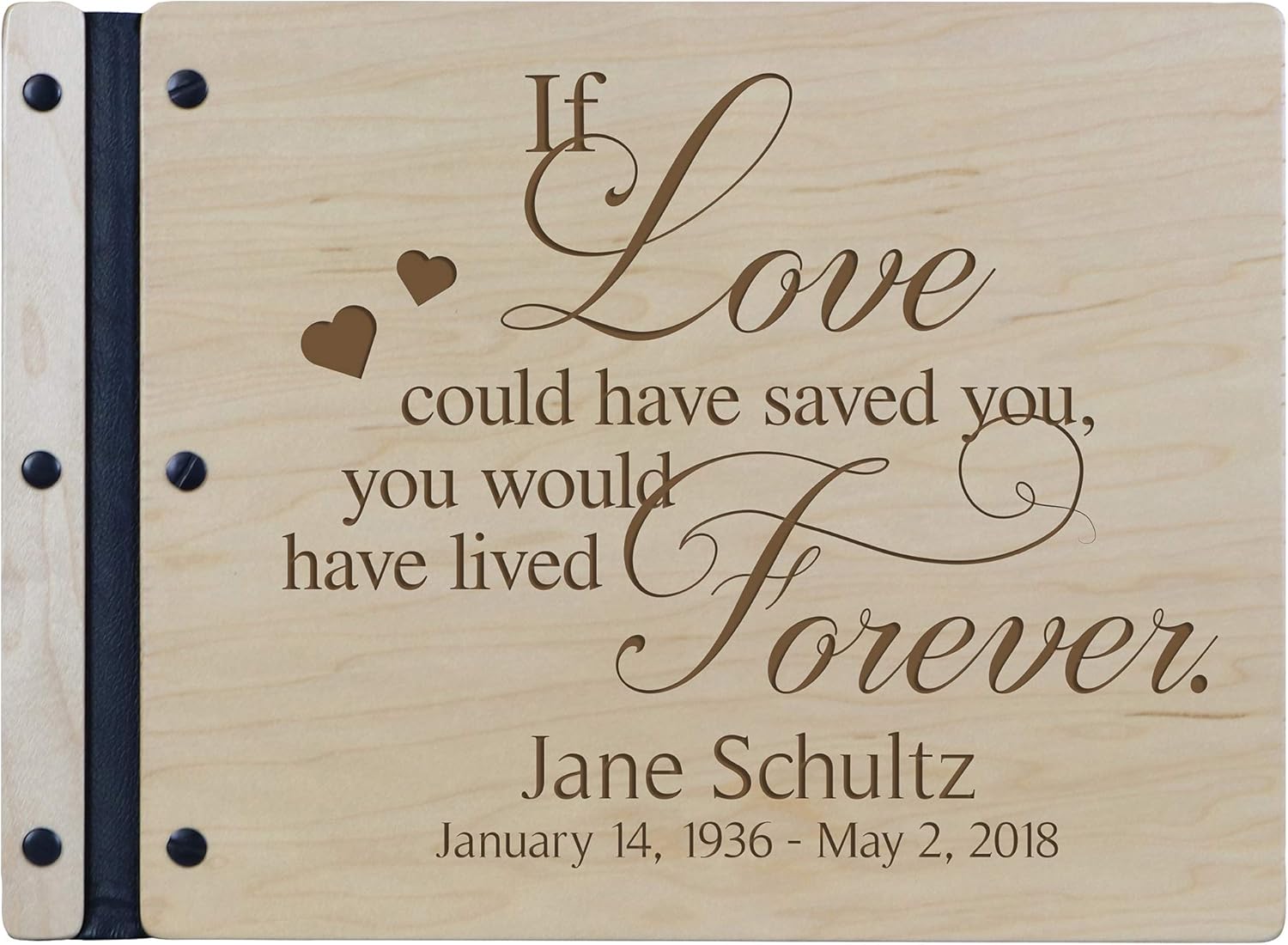Amazon LifeSong Milestones Personalized Funeral Service Guest Book 