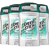 Amazon.com : Speed Stick Deodorant for Men, Aluminum Free, Regular - 3 ...