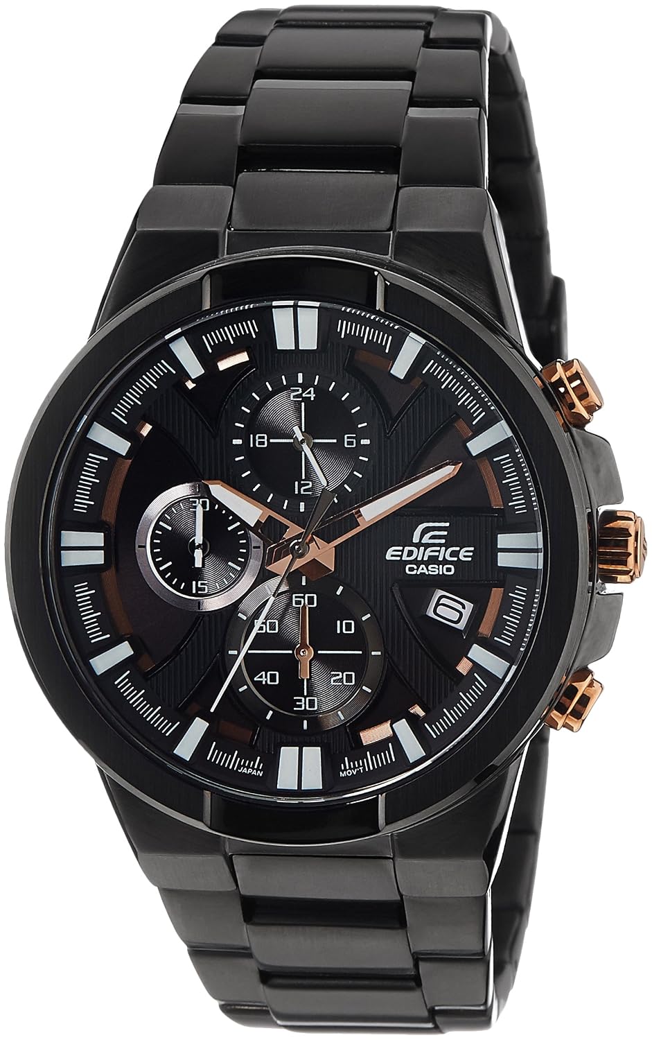 Buy Casio Edifice Chronograph Black Dial Men s Watch EFR 544BK