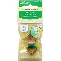 Amazon.com: Clover Leather Thimble 612 set of 2