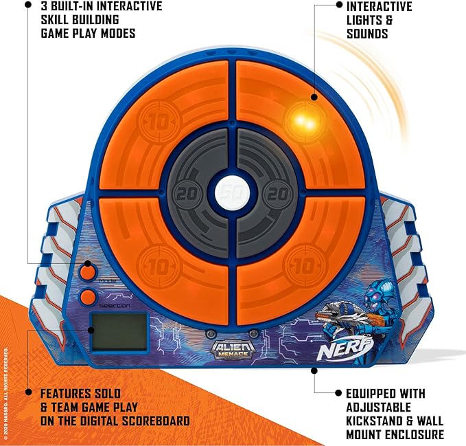 NERF Alien Menace Digital Target: Amazon.com.au: Toys & Games