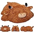 Amazon.com: Mewaii Weighted Highland Cow Plush, Weighted Stuffed ...