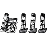 Amazon.com : PANASONIC Link2Cell Bluetooth Cordless Phone System with Voice Assistant, Call ...