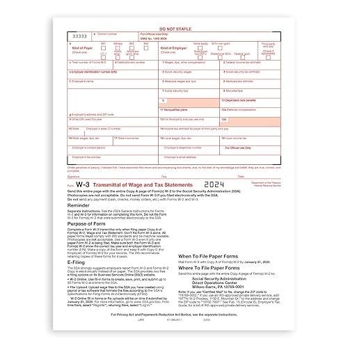 Employee W2 Form 2024 Printable