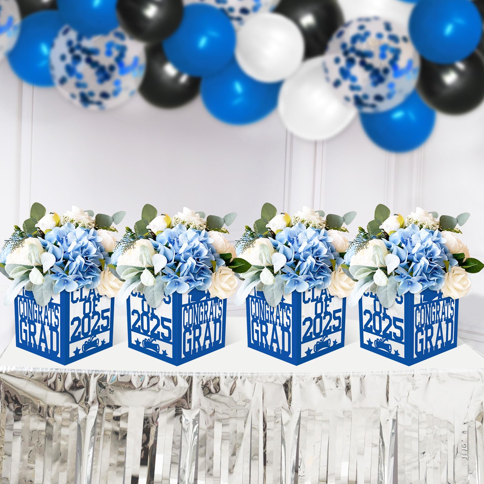 Sinasasspel Blue Graduation Table Centerpieces Boxes for Class of 2025 ...