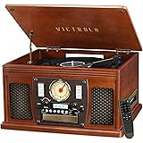 Amazon.com: Victrola Aviator 8-in-1 Bluetooth Record Player ...