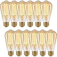 INNOCCY Edison Light Bulb , 40W E26 E27 Vintage Bulb Dimmable T45 Antique Tubular light bulb ...