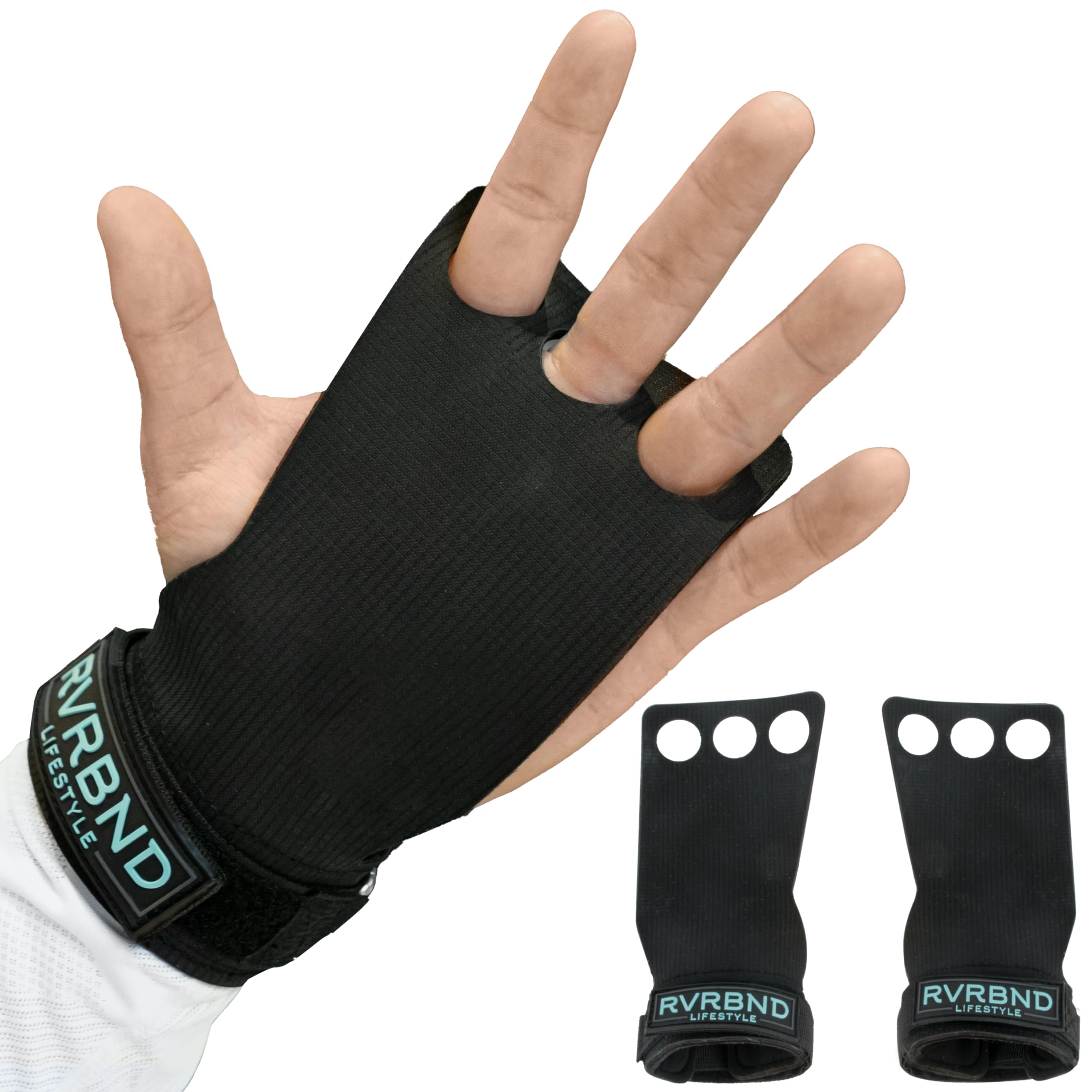 Mua 3 Hole Rubber Carbon Hand Grips for Crossfit, Gymnastics, Lifting ...