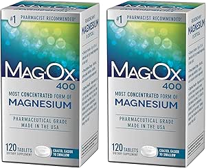 Amazon.com: Mag-Ox Magnesium Supplement, Pharmaceutical Grade Magnesium ...