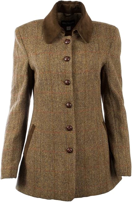 Harris Tweed Women's Charlie Hacking Jacket (8): Amazon.co.uk: Clothing