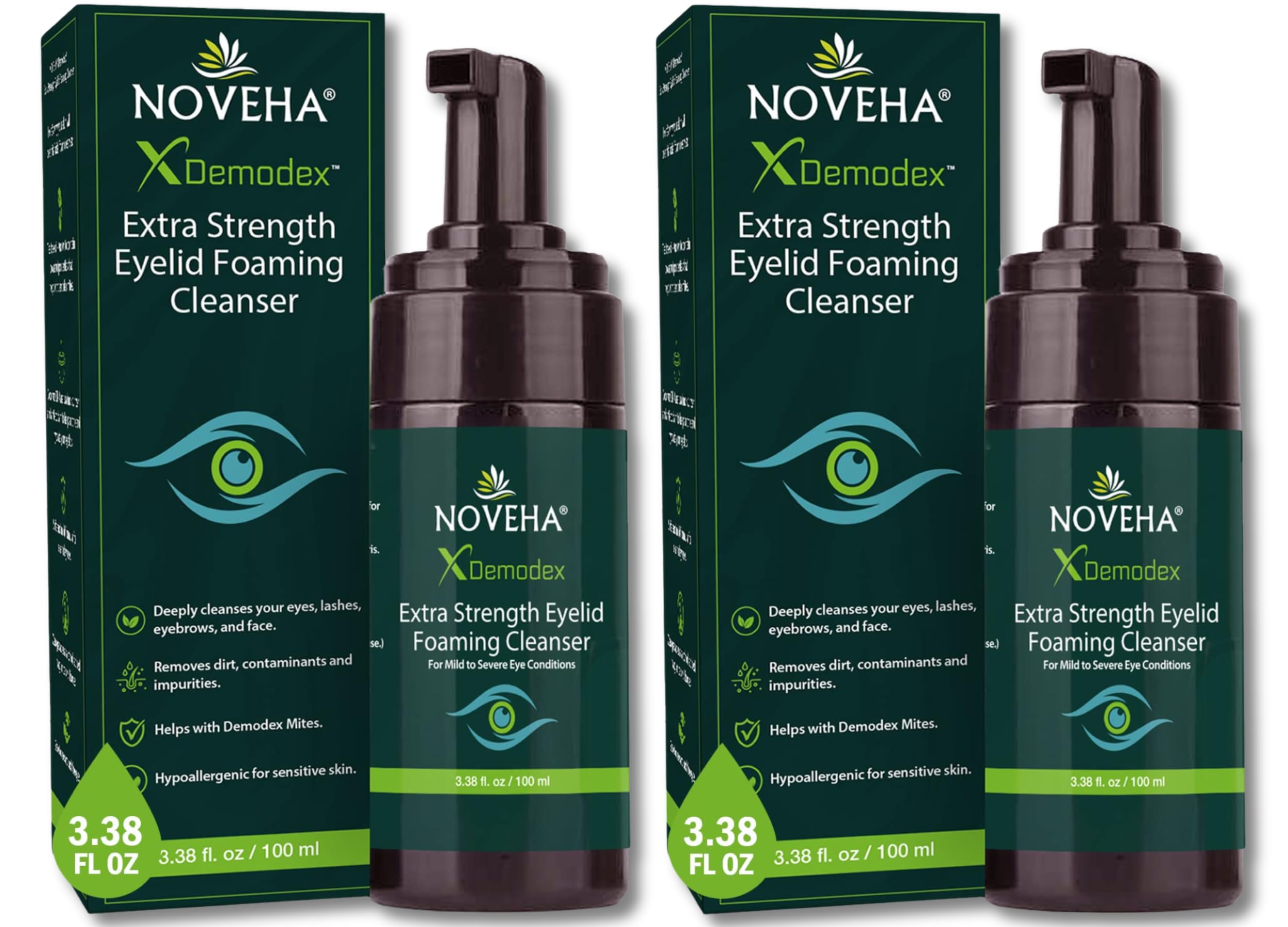 Mua NOVEHA Demodex Eyelid Cleanser Foam | Extra Strength Tea Tree Oil ...