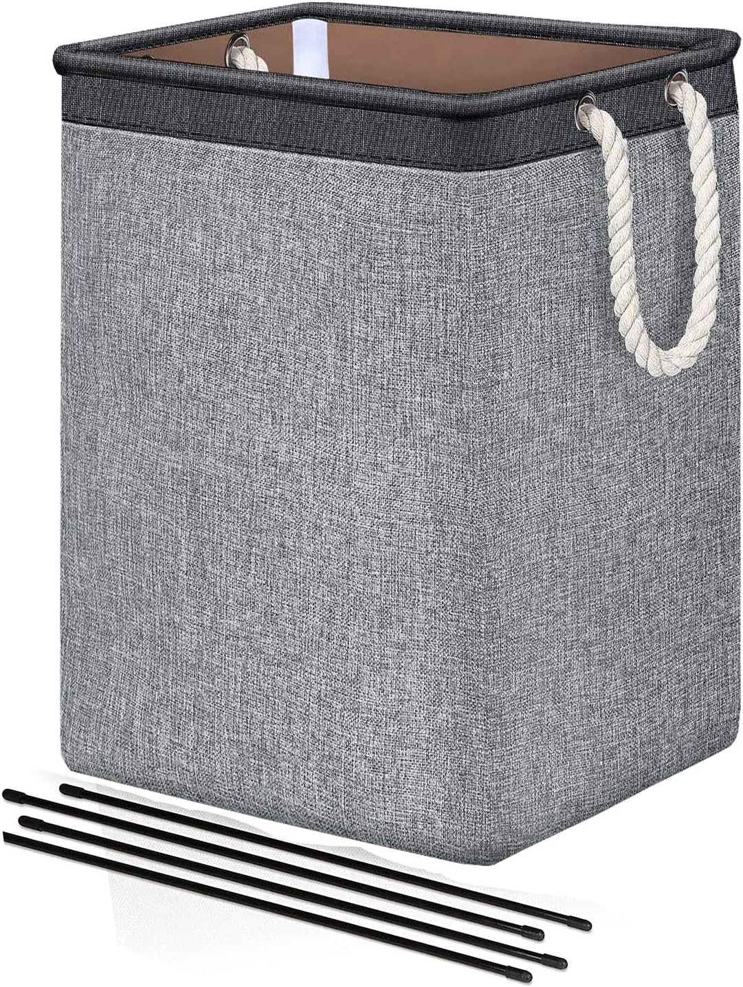 Laundry Basket with Handles, Collapsible Linen Laundry Hamper Clothes ...
