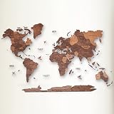 Amazon.com: ENJOY THE WOOD 3D Wood World Map Wall Art Large Wall Décor ...