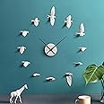 Amazon.com: haoshi Handcrafted Swallow Large Decorative Wall Clock - Original Art Wall Decor ...