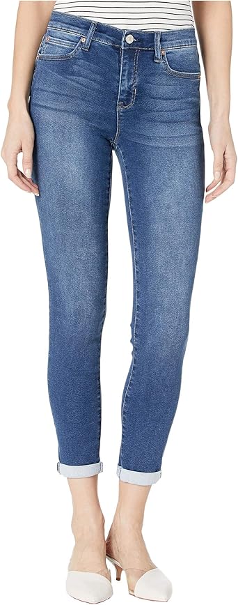 Amazon.com: Nicole Miller New York Flex Denim in Medium Blue: Clothing